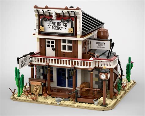 Lego Moc Lone Brick Detective Agency By Llucky Rebrickable Build With Lego