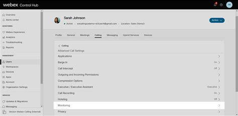 Control Hub Monitoring Busy Lamp Field Verizon