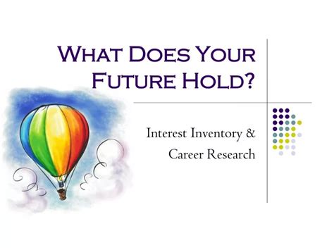 PPT What Does Your Future Hold PowerPoint Presentation Free