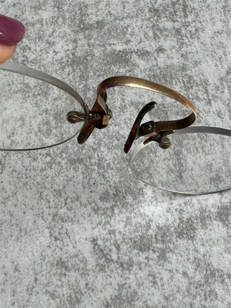 Antique Pince Nez Eye Glasses French Spectacles In O Gem