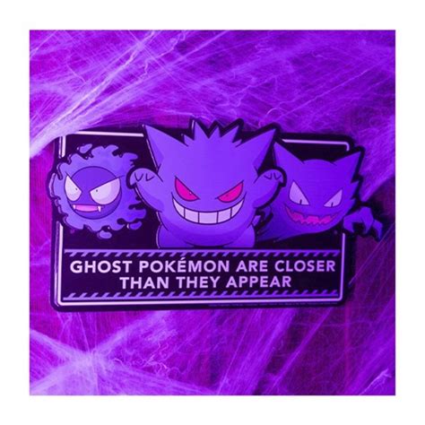 Gastly Haunter And Gengar Pokémon Sweet Temptations Metal Sign Pokémon