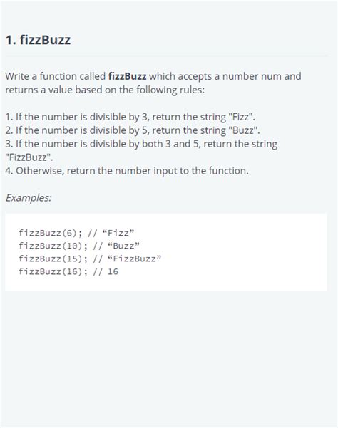 Solved Write A Function Called Fizzbuzz Which Accepts A
