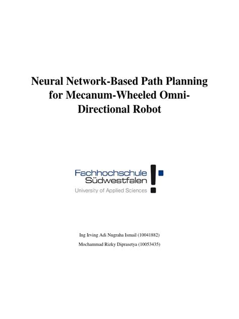 Assignment 1 System Engineering Neural Network Based Path Planning