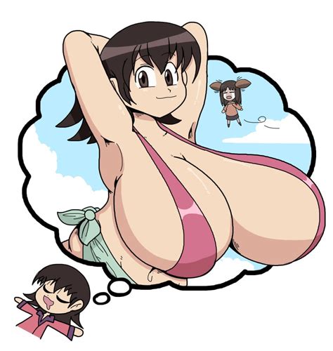 Rule 34 2girls Armpits Arms Behind Head Azumanga Daiou Big Breasts