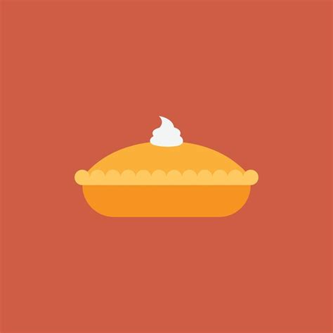 Pumpkin Pie Vector Illustration 14622275 Vector Art At Vecteezy