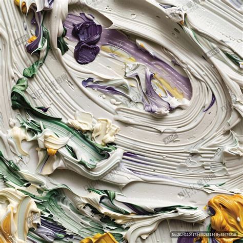 Ai创作图液体涂料 液体油漆 3d浮雕缤纷花卉 涂料艺术 油漆面背景 流淌的涂料 立体彩绘 丙烯酸图案 立体彩画 颜料创意色彩 立体涂料 美学涂料 3d抽象连续凹凸肌理 漆面背景 3d浮雕插画