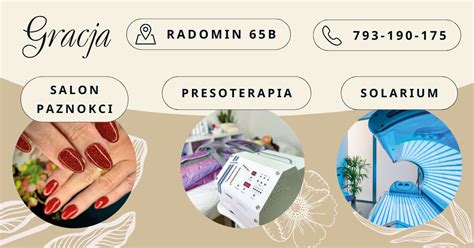Stylizacja Paznokci Solarium Pressoterapia Gracja Radomin