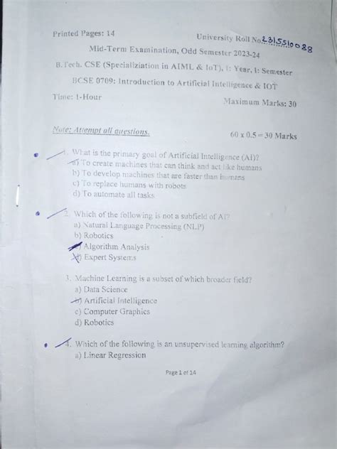 Aiml Mid Rem Pp Pdf Machine Learning Arduino