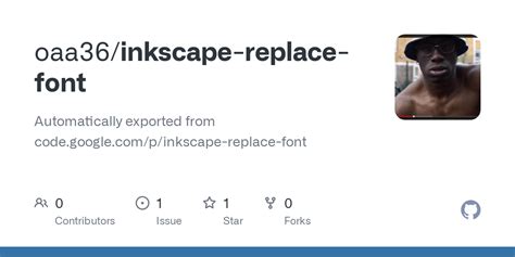 Github Oaa36inkscape Replace Font Automatically Exported From Code