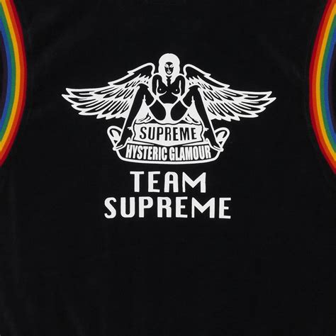 Buy Supreme X Hysteric Glamour Velour Track Jacket Black Ss21j44