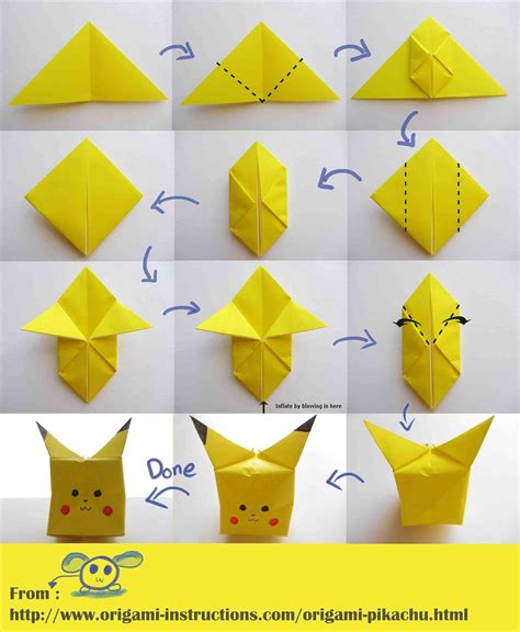 Paper Pikachu Origami