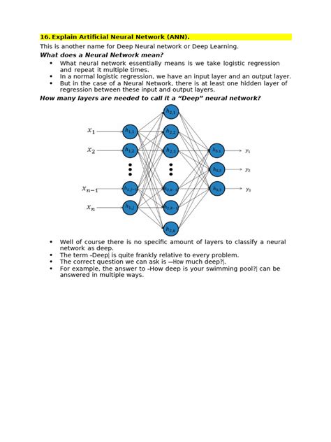 Dl Activation Functions Question Bank Pdf Artificial Neural Network