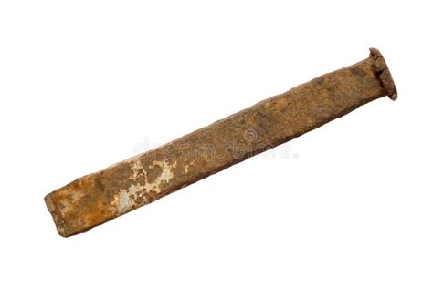 An Old Rusty Chisel Isolated On A White Background Stock Image Image