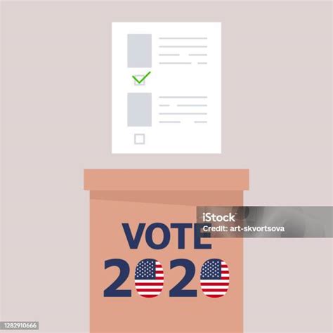 투표 모든 음성이 중요합니다 미국 대통령 선거를 위한 벡터 배너 템플릿입니다 선거일 2020 년 대통령 투표의 미국 토론 선거 투표 포스터 미국에서 2020 년 투표 배너