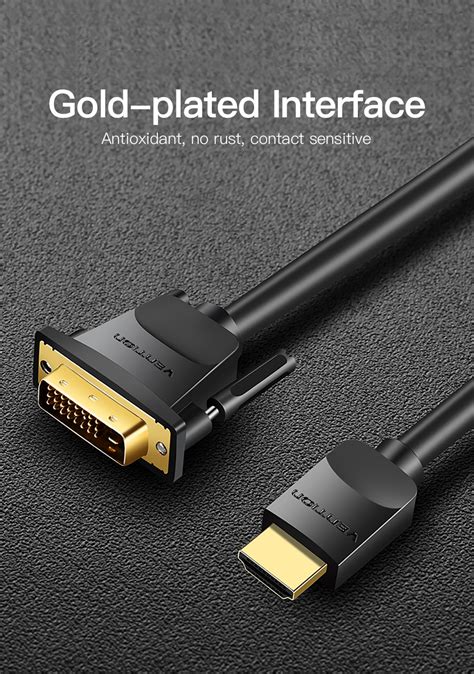 Vention Hdmi To Dvi Cable Bi Directional Dvi D 241 Male Support 1080p