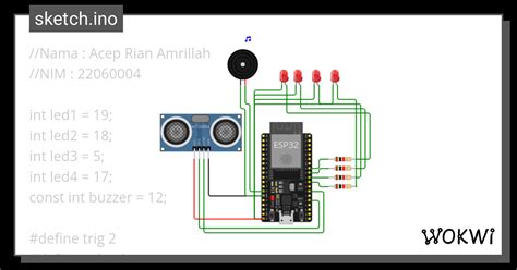 Praktik Esp32 Wokwi Esp32 Stm32 Arduino Simulator