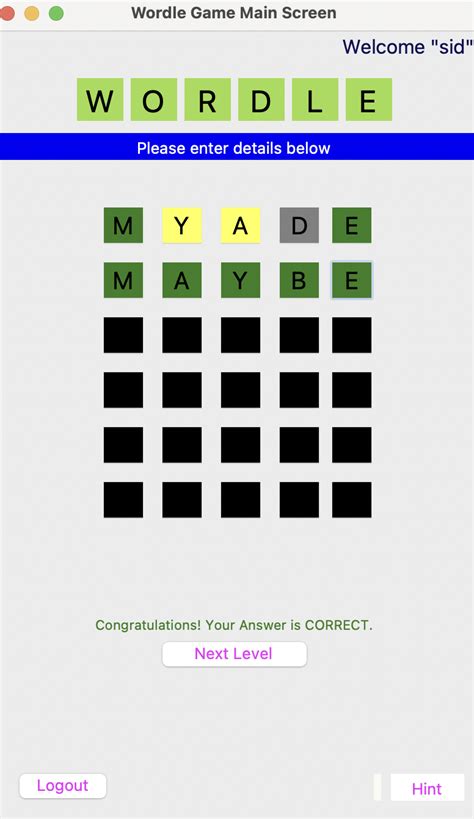 Github Savikhadsewordle Using Python Tkinter