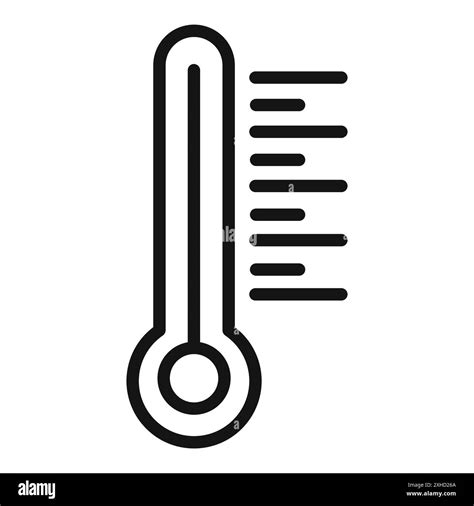 Temperature Icon Vector Symbol Or Sign Set Collection In Black And