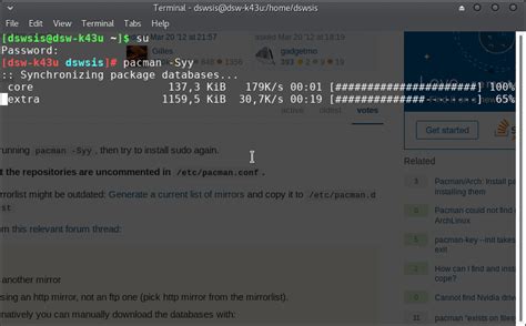 Manjaroarch Linux Beginning Pacman Dswsis Data Bit