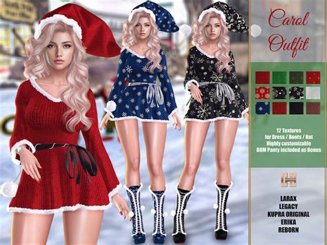 Second Life Marketplace Hh Carol Xmas Outfit