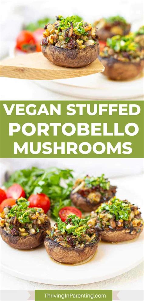 Vegan Stuffed Portobello Mushrooms Easy And Quick Recipe Keto
