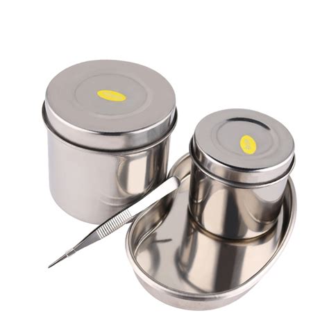 Tattoo Sterilize Container Medical Stainless Steel Sterilizer Nursing