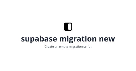 Supabase Migration New Fig