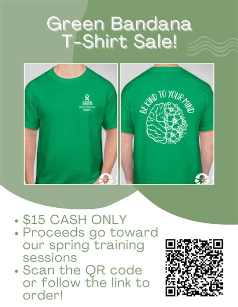 Green Bandana T Shirt Sale Saint Marys Today