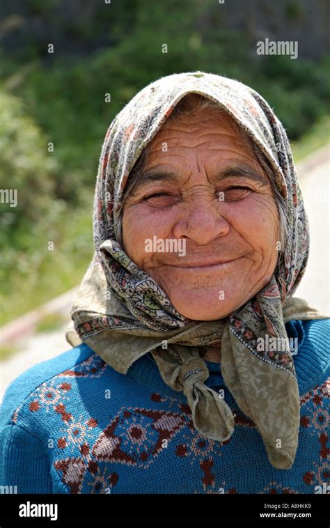 Turkish Villager Sitting In A Rural Village Near Antalya Turkey Stock Photo Alamy