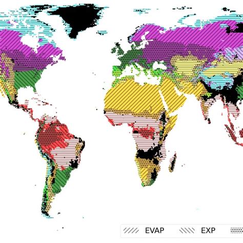 World Map Of The Best Performing Ann Models Per Climate Class Based On
