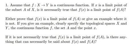 Solved 1 Assume That F XY Is A Continuous Function If X Chegg Com