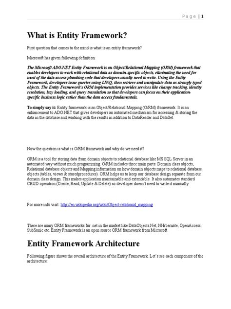 PDF What Is Entity Framework DOKUMEN TIPS