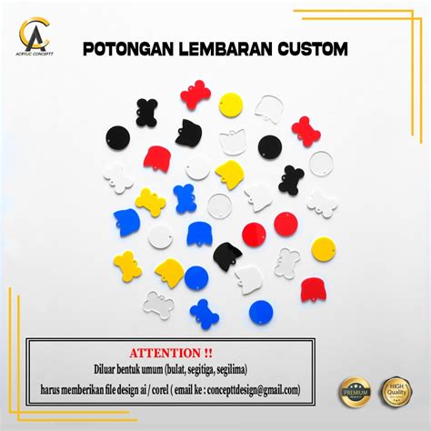 Jual CUSTOM POTONGAN AKRILIK MM BENTUK SELAIN PERSEGI Shopee Indonesia