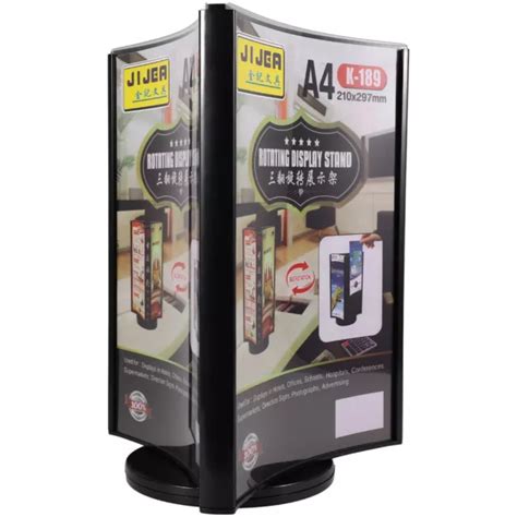 ROTARY MENU STAND Desktop Menu Holder Multi Side Menu Sign With Base For Menu 28 99 PicClick UK