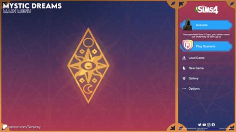 Install Mystic Dreams Loading Screen The Sims 4 Mods Curseforge