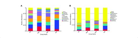 Microbial Community Structure Of Different Groups A Microbial