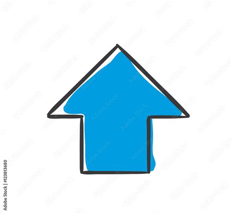 Stick Figure Series Icon Pfeil Oben Stock Vector Adobe Stock