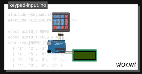 keypad test wokwi esp32 stm32 arduino simulator