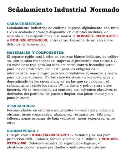 Señalamiento Ruta De Evacuación Der Rpbi Est Cal 40 30x20 En Venta En