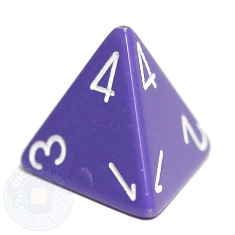 Opaque Purple 4 Sided Dice D4 For Sale Dice Game Depot