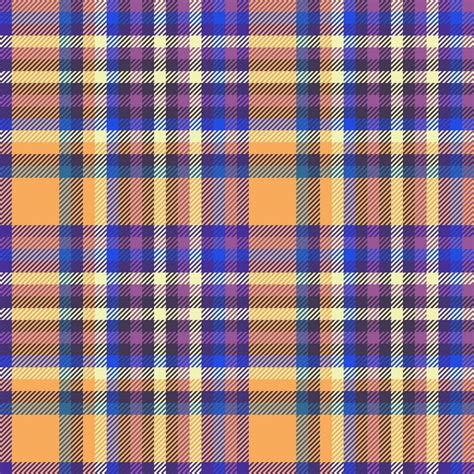 Fabric Background Check Pattern Vector Plaid Textile Tartan Texture