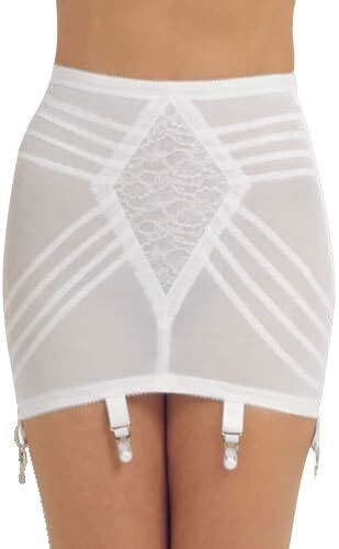 Rago Shapewear Womens Plus Size High Waist Open Bottom Girdle With