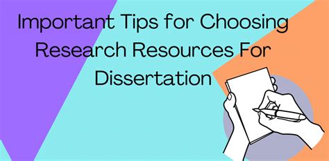 Important Tips For Choosing Research Resources For Dissertation