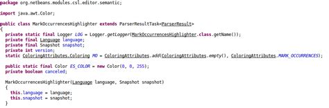 Color Of Mark Occurrences In Vertical Bar In Netbeans Stack Overflow