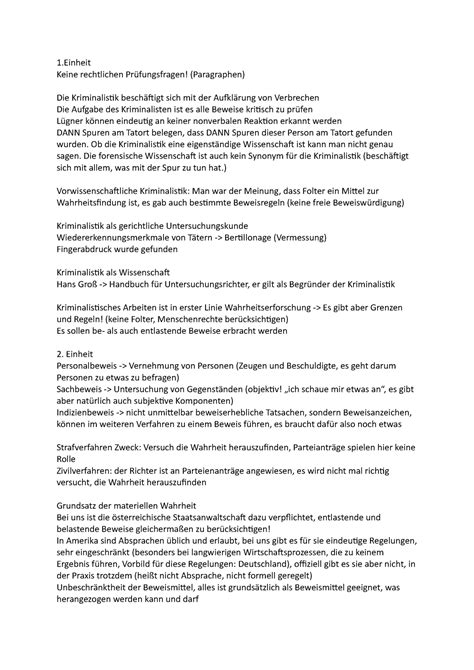 Mitschrift 1 Keine Rechtlichen Prüfungsfragen Paragraphen Die