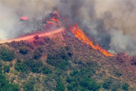 Fast Moving Fire Erupts Near Los Angeles Precautionary Evacuations