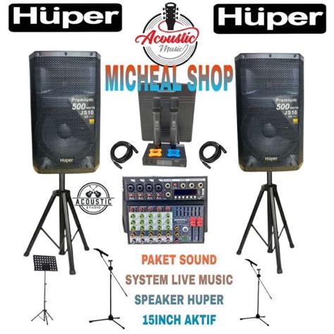 Jual Paket Sound System Resto Live Music Speaker Huper Aktif 15inch