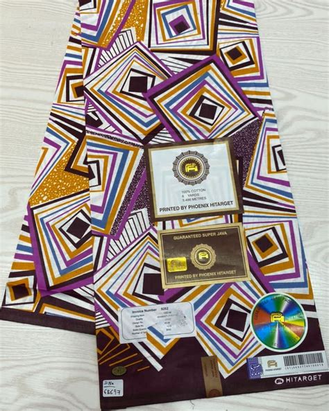 Wax Pagne Tissu Wax Tissu Africain Tissu Ethnique Tissu Pagne Pagne Wax Coton