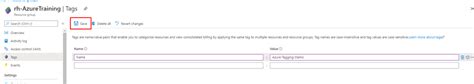Tagging In Azure Resource Groups
