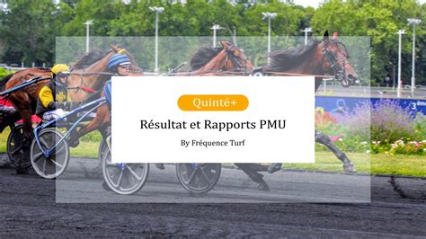 Resultat Pmu Dimanche 04022024 Arrivée Du Quinté Du Jour